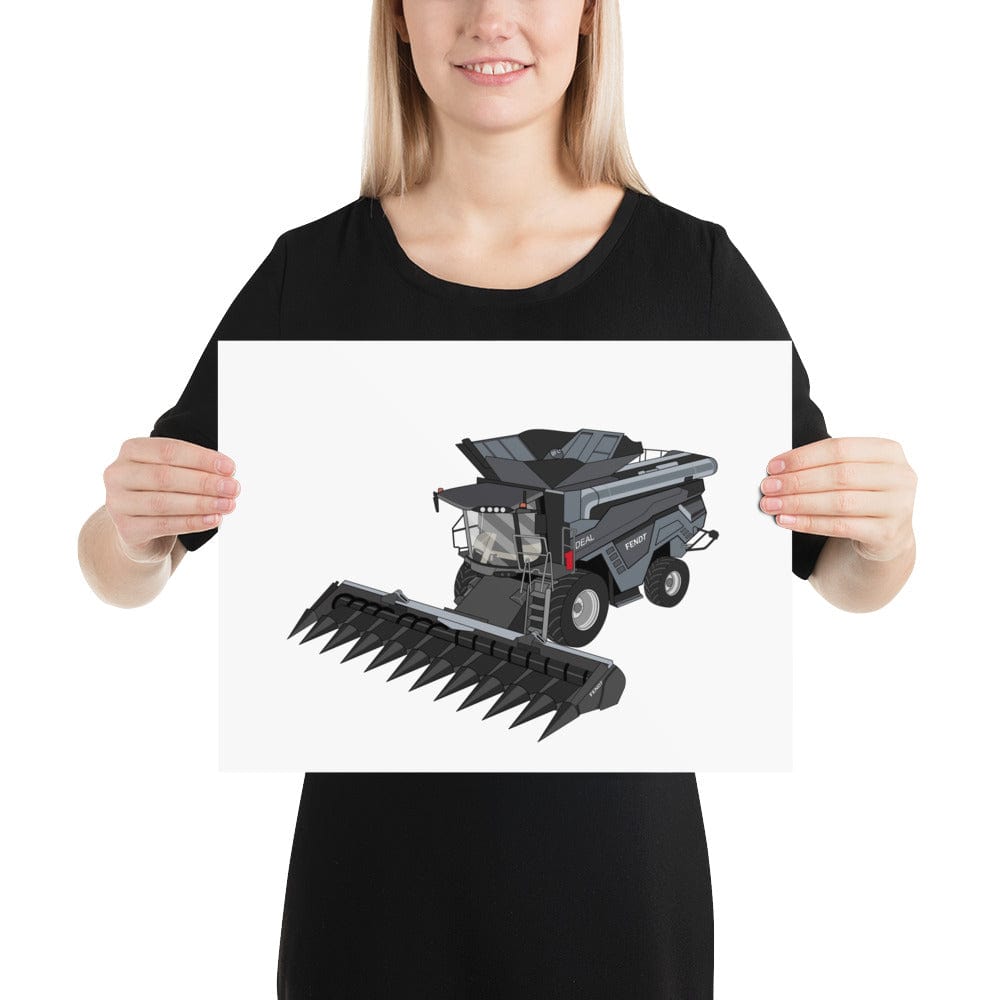 Fendt 9T Ideal Combine Harvester Poster | Farmers gifts from ...